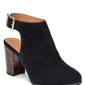 Vionic | Shoes | Vionic Lacey Tortoise Black Heel Suede Booties New ...